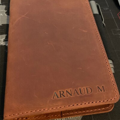 Leather Field Notes Cover With Pen Holder, FREE Personalization - Etsy