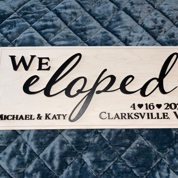 Elopement Sign - Etsy