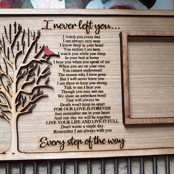 Remembrance Picture Frame - Picture Frame With Cardinal - Remembering a ...