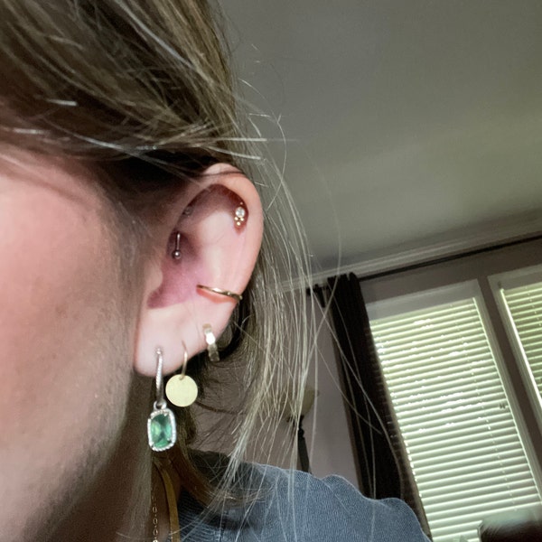 Conch Labret, 16 Guage, Internally Threaded, Conch Earring, 316L ...