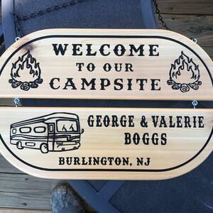Custom Camping Sign Custom RV Sign Custom Camp Decor Sign Personalized ...