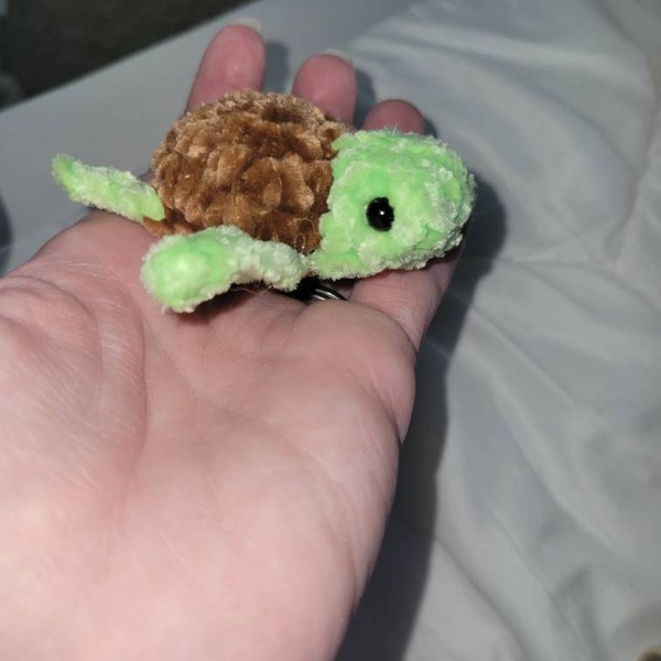 Mini Turtle Plushie , Pocket Turtle, Turtle Plushie , Crochet Turtle ...