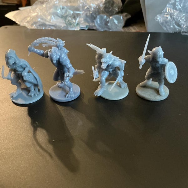 Lizard King-queen Miniature Model for D&D Dungeons and Dragons ...