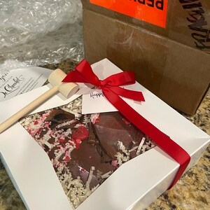 Le Chocolat Du Bouchard's Ruby Rose Solid Chocolate - Etsy