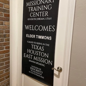 Welcome to the MTC Sign Missionary Training Center Sign MTC at Home - Etsy