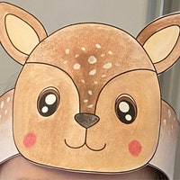 Camel Paper Coloring Crown, Animal Paper Hat for Kids, Instant Download ...