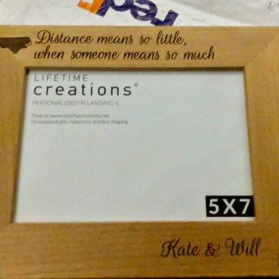 Personalized Long Distance Relationship Picture Frame by Lifetime ...