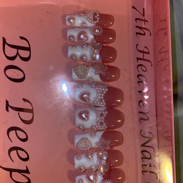 Bo Peep | Glossy Press-ons | Durable | All Lengths| High-quality ...