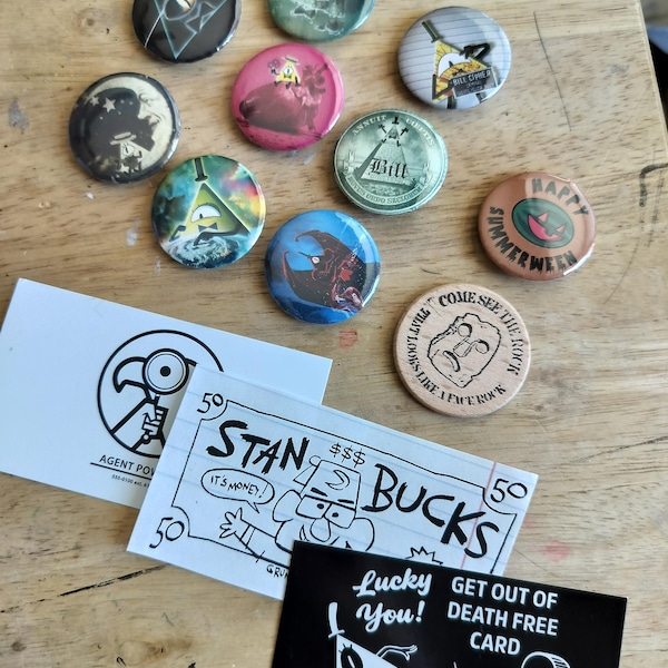 Bill Cipher Inspired Buttons - Set 2 - Etsy