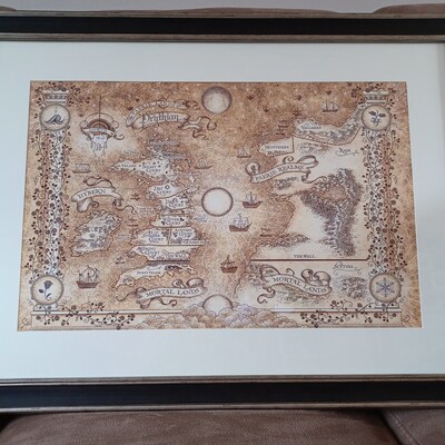 Laser Engraved ACOTAR World Map From the Court of Thorns and - Etsy