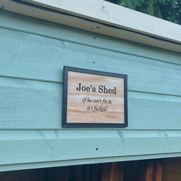 Personalised Workshop DIY Sign,tools Plaque,gift for Him, Present,gift ...