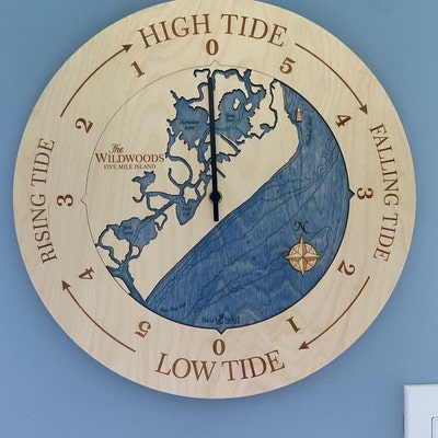 Cape May & South Jersey Shore Nautical 3D Wood Map Wall Art - Etsy