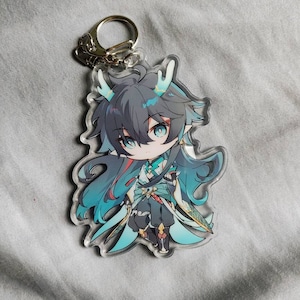 Bennett and Razor Keychains Genshin Impact Arcylic Charms - Etsy