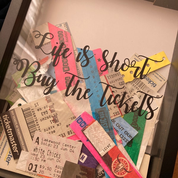 Concert -ticket Memory Shadow Box - Etsy