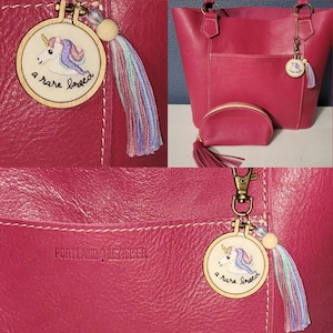 Wax Flower Embroidery Keychain - Etsy