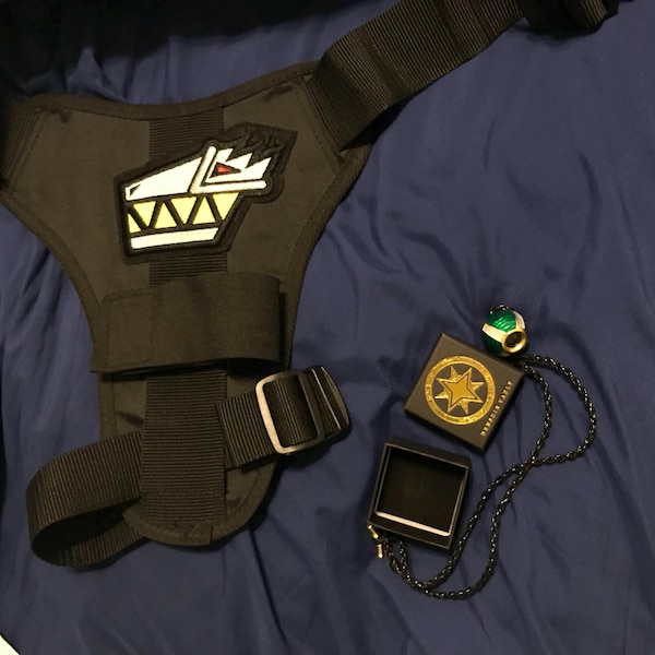 Power Rangers Ninja Storm Metal Amulet Gift for Green Ranger Samurai ...