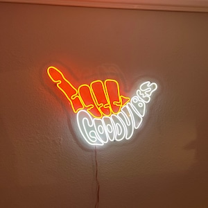 Heart's Hand Neon Sign Neon Finger Heart Love Neon - Etsy
