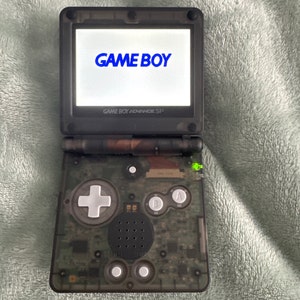 Clear Red Nintendo Game Boy Advance GBA SP Ips MOD Adjustable ...