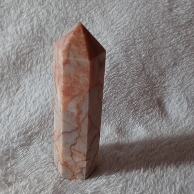 1PC Natural Red Network Stone Quartz Crystal Obelisk,crystal Tower ...