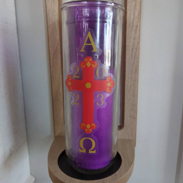 2025 Easter Paschal Candle Vinyl Sticker - Etsy