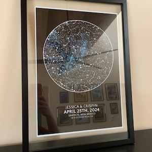 Unique Custom Star Map Personalised Star Map, Galaxy Star Map, Wedding ...