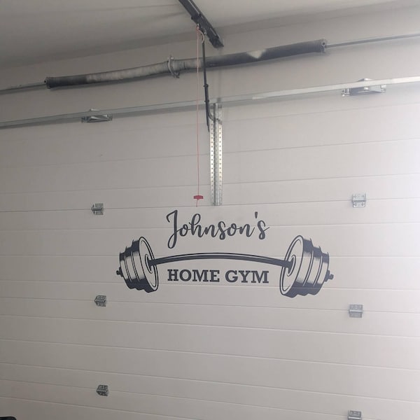 Personalized Home Gym Wall Decal | Fitness Wall Sticker, Vinyl ...