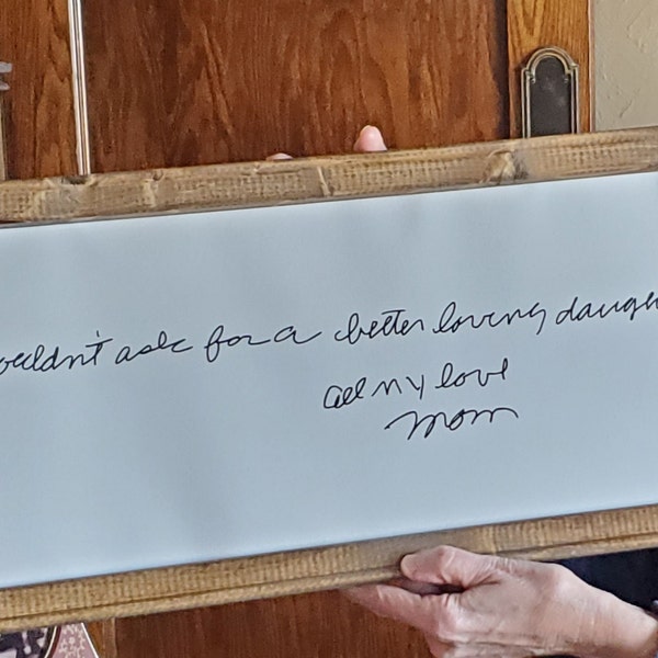Custom Handwriting Sign | Canvas - Etsy
