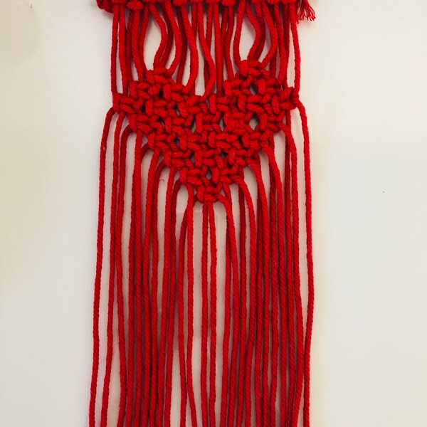 DIY Heart Macrame Wall Hanging Kit With Video Tutorial | Make Your Own ...