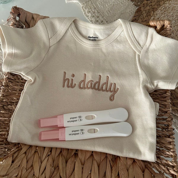Embroidered Hi Daddy ONESIES® Brand, Hello Daddy ONESIES® Brand Husband ...