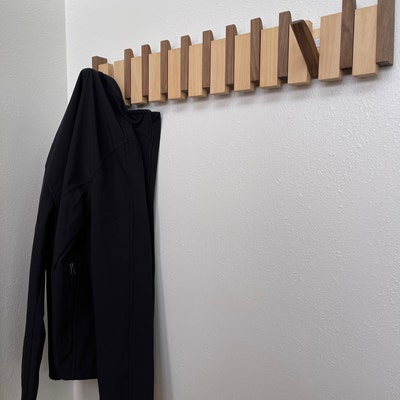 Wood Functional Wall Rack Wall Mounted Wooden Rack Wall - Etsy
