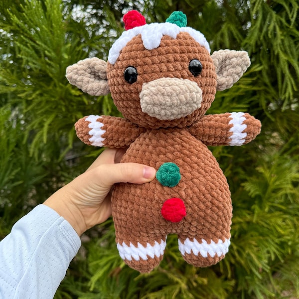 DIGITAL PATTERN: Gingerbread Cow Crochet Plushie - Etsy
