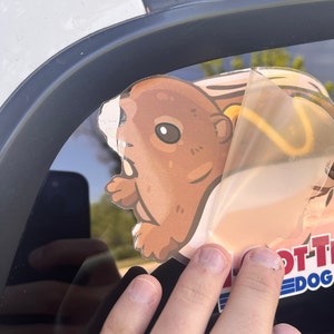 Large Hyrax Sticker: 6x 4.7 Costco Hot Dog Hyrax. Funny Cute Animal ...