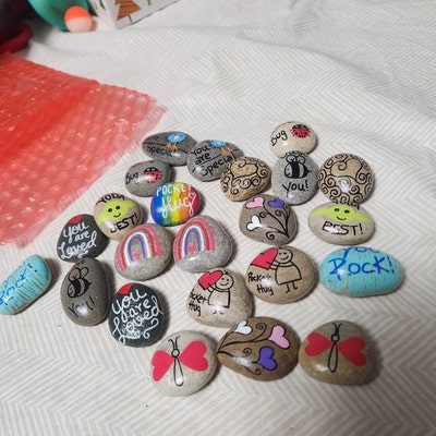 Pocket Hugs Painted Keepsake Rocks Coworker Classroom - Etsy
