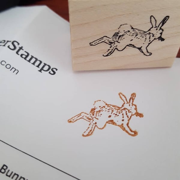 Hopping Bunny 635C Beeswax Rubber Stamps Unmounted, Cling, Mounted ...