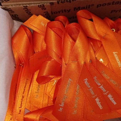 Custom Pinned Lapel Ribbon, Custom Awareness Ribbon, Celebration of ...