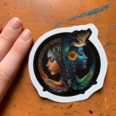 Bee Sticker, Insect Sticker, Floral Sticker, Bug Sticker, Flower ...