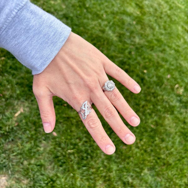 Dainty Mushroom Ring – Sterling Silver Toadstool Band, Enchanted Forest ...