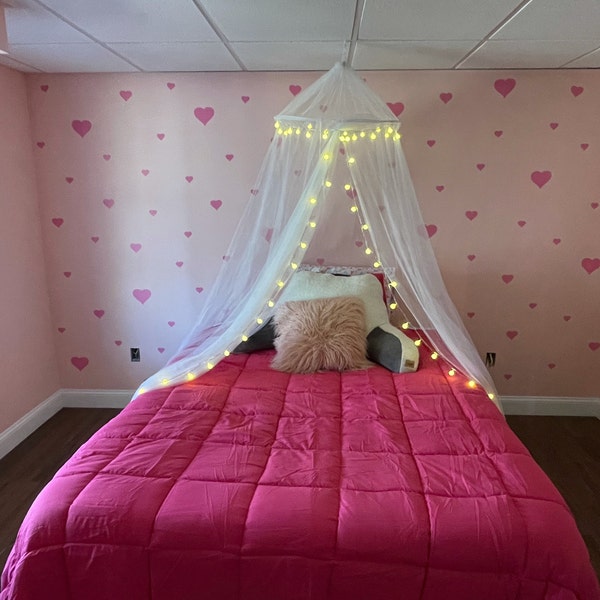 Gold Heart Decals Peel and Stick Wall Stickers - Gold Sticker Wall ...