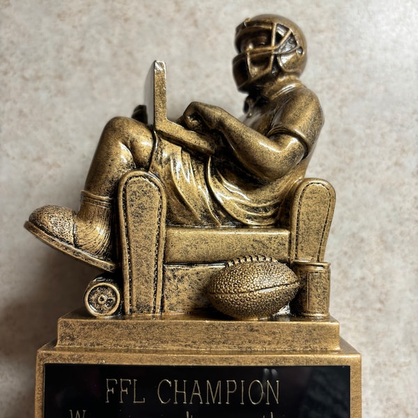 Fantasy Football Armchair Quarterback Trophy/award Free Engraving!!! - Etsy