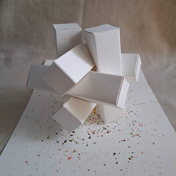Papercraft Knot "classic Slim" Interlocking Burr Puzzle Interactive ...