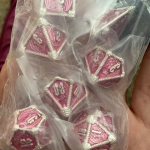 Dnd Dragon D20 Metal Polyhedral RPG Drip Blood D6 Hollow - Etsy