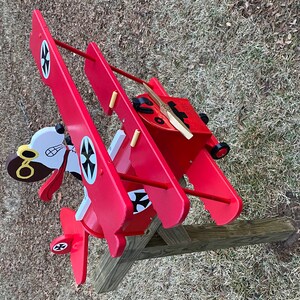Red Baron Tri-plane Mailbox-mailbox-rural Tri-plane Mailbox-character ...