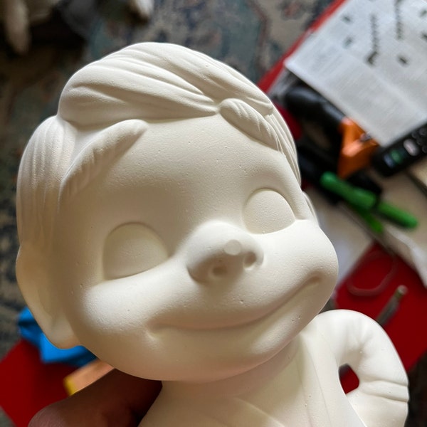 Smiley Bowler Ready to Paint.ceramic Bisque Bowling Smiley Figurine ...