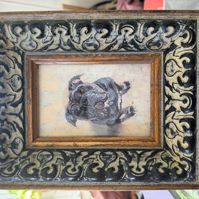 Dark Silver Brass 5x7 Stelliform Embossed Black Handmade Plastic ...