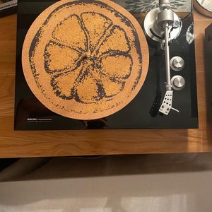 Leaf Mandala Turntable Slipmat Cork Turntable Mat DJ Slip - Etsy