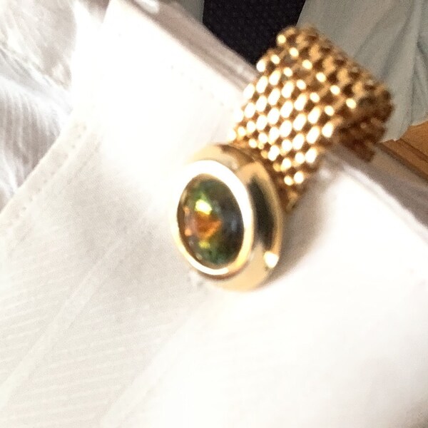 Vintage 1920's Snap Cufflinks, Silver Tone Mother of Pearl Snap Link ...