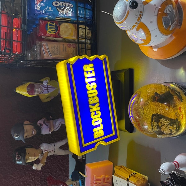 Blockbuster Lighted Sign - Etsy