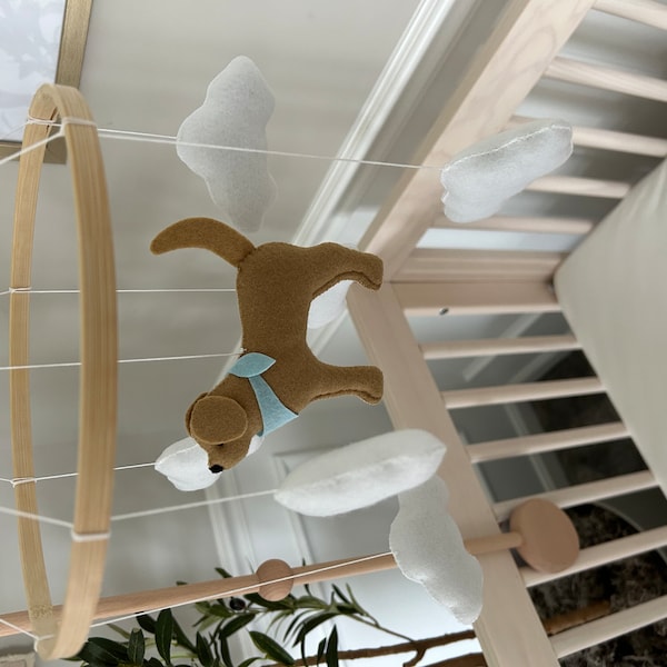 Dog Baby Mobile, Labrador Mobile Nursery, Golden Retriever Mobile, Baby ...