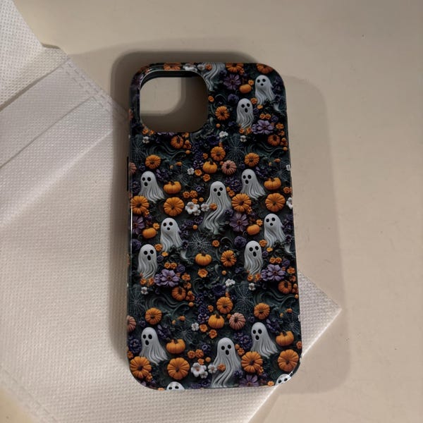 Halloween Phone Case,cute Spooky Ghost Phone Case,floral Ghosts iPhone ...