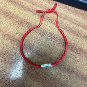 Handmade Tibetan Buddhist Red Thread & Copper Bead Bracelet, Buddhist ...